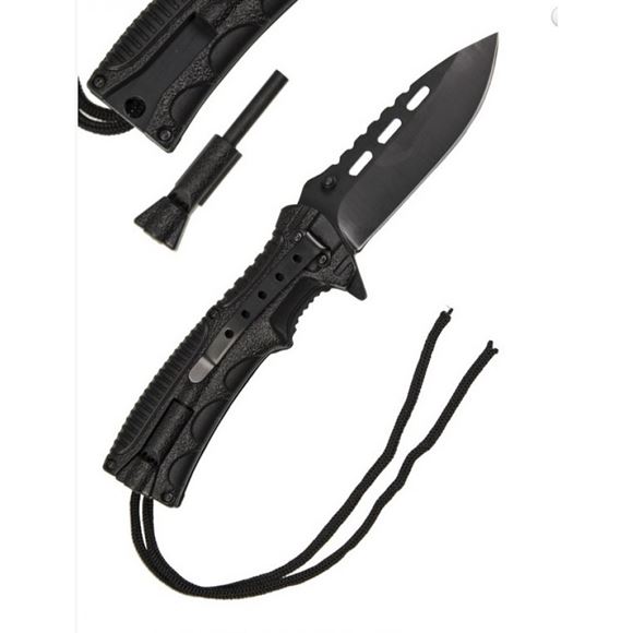 In-Namra. BLACK ONE HAND KNIFE + F.START